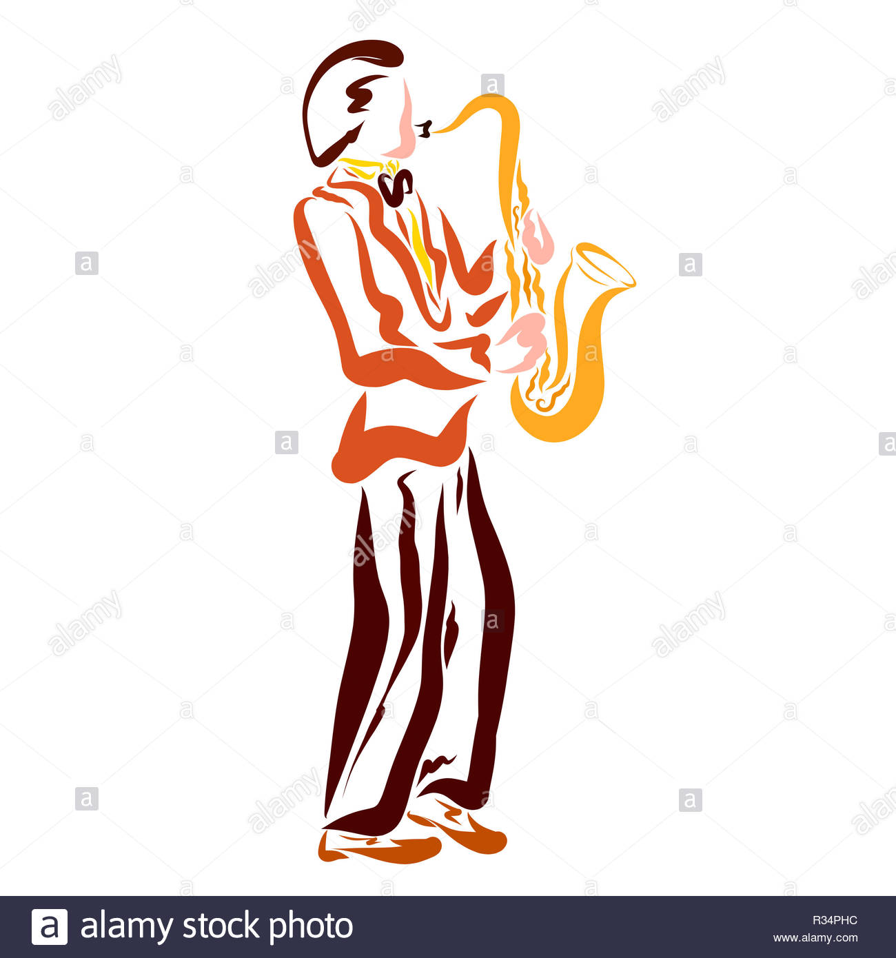Saxophone Design Logo Stock Photos & Saxophone Design Logo Stock Images ...