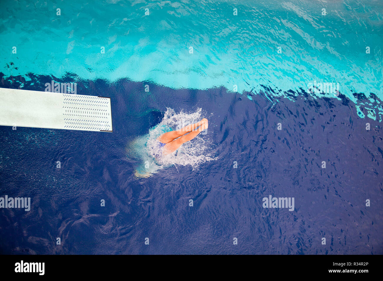 Diving Board Feet High Resolution Stock Photography and Images - Alamy