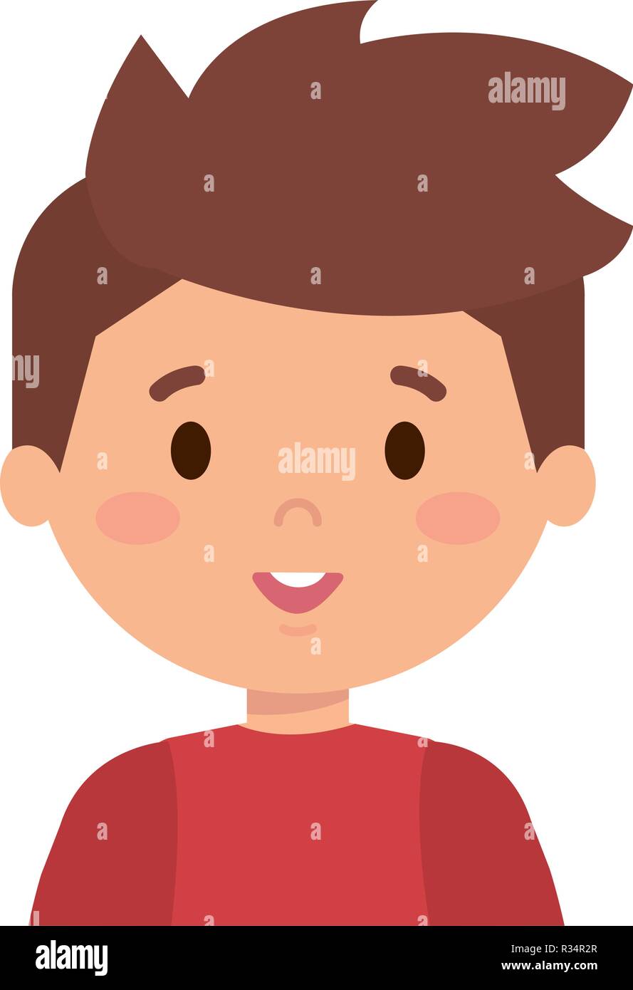 cute little boy character vector illustration design Stock Vector Image ...