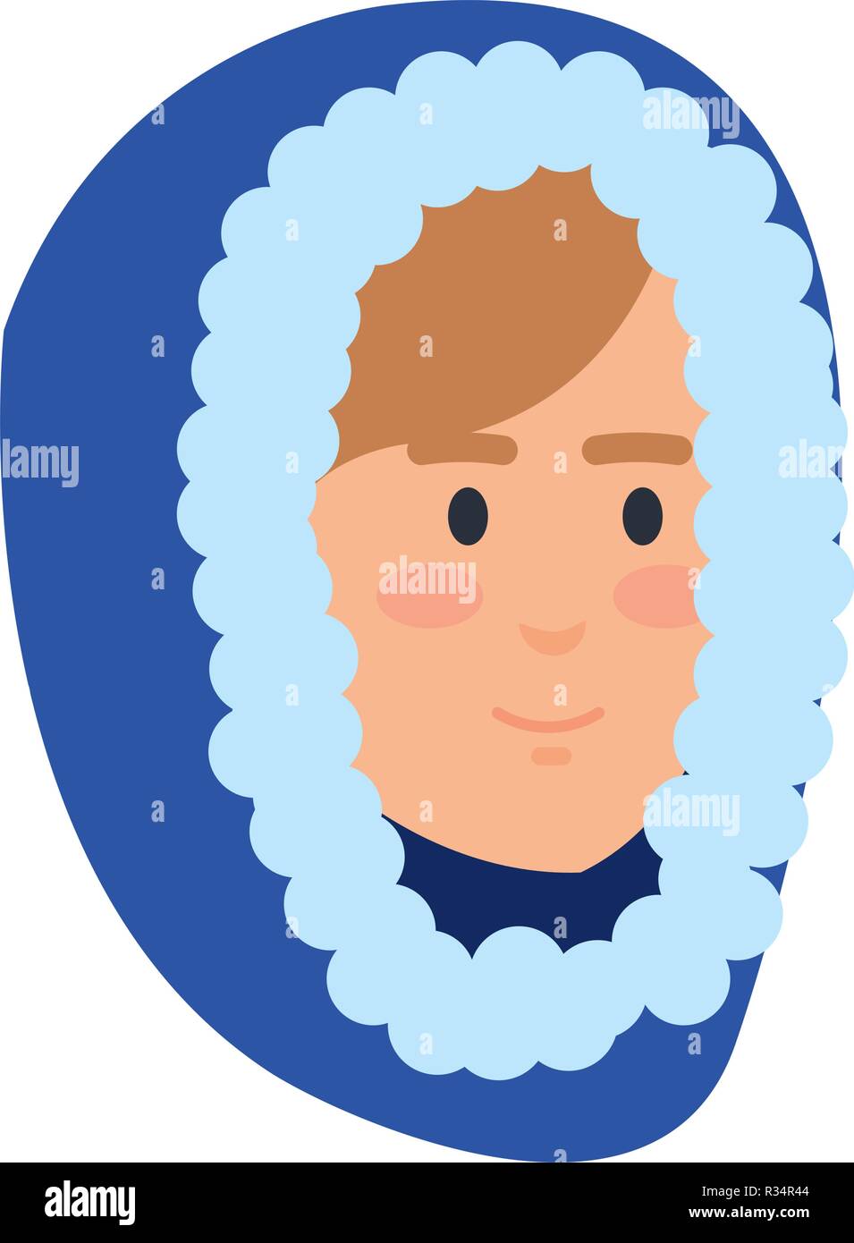 beautiful woman head with santa hat vector illustration design Stock ...