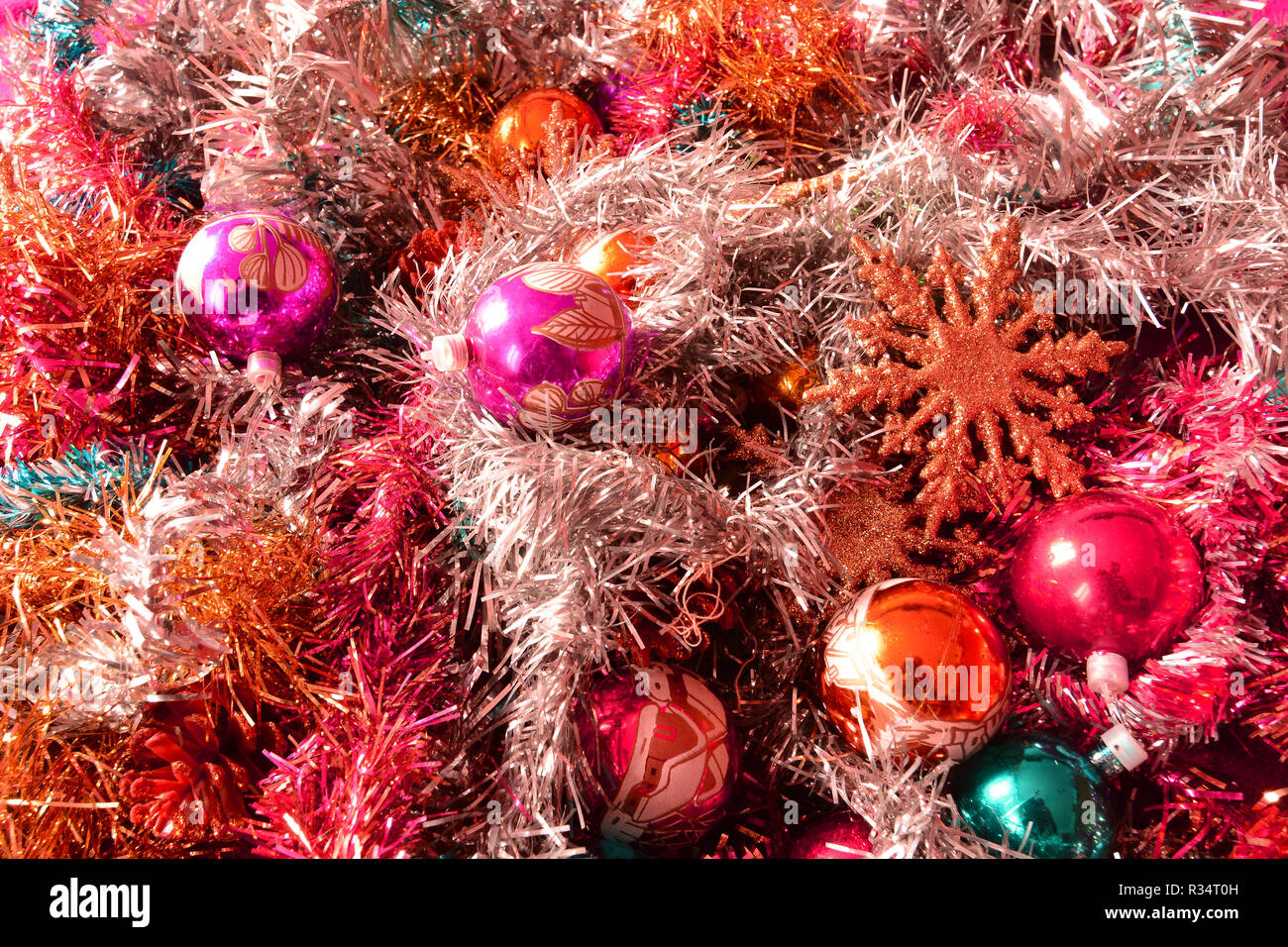 Christmas decorations are ready to color Christmas Stock Photo - Alamy
