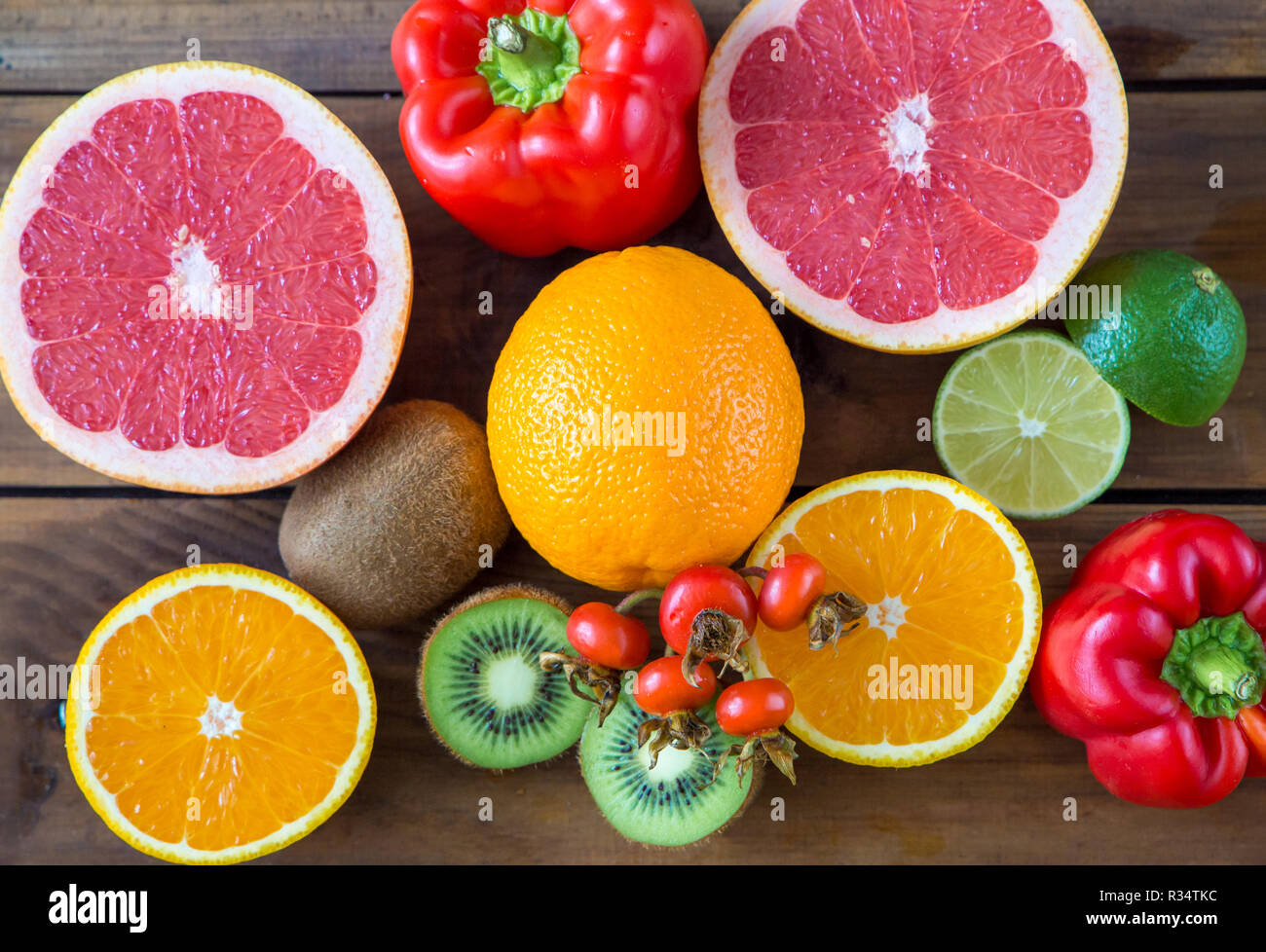 Vitamin C in fruits and vegetables. Natural products rich in vitamin C ...