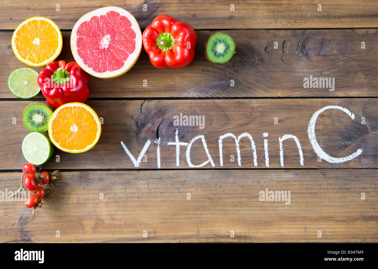 Vitamin C in fruits and vegetables. Natural products rich in vitamin C ...
