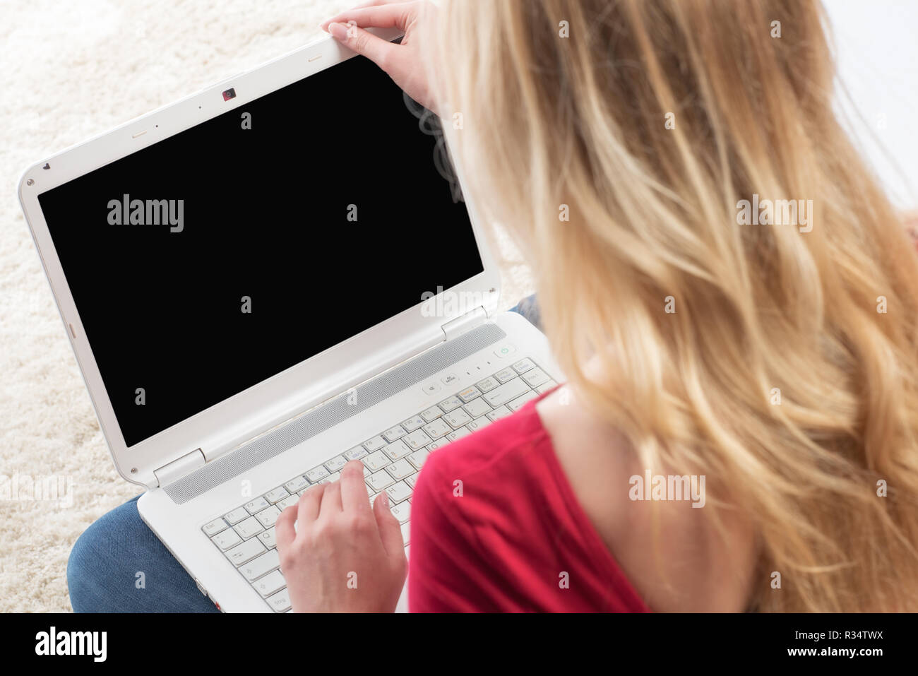 Chatroom woman hi-res stock photography and images - Alamy