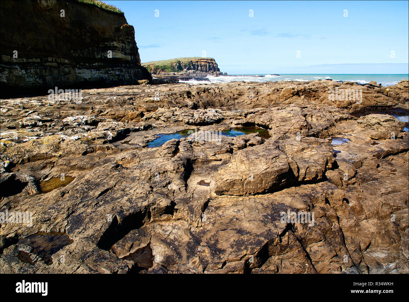 Landscape of the New Zealand ocean coasts Stock Photo - Alamy