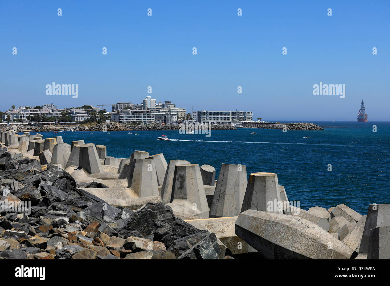 Dolosse, a South African coastal engineering invention consisting of ...