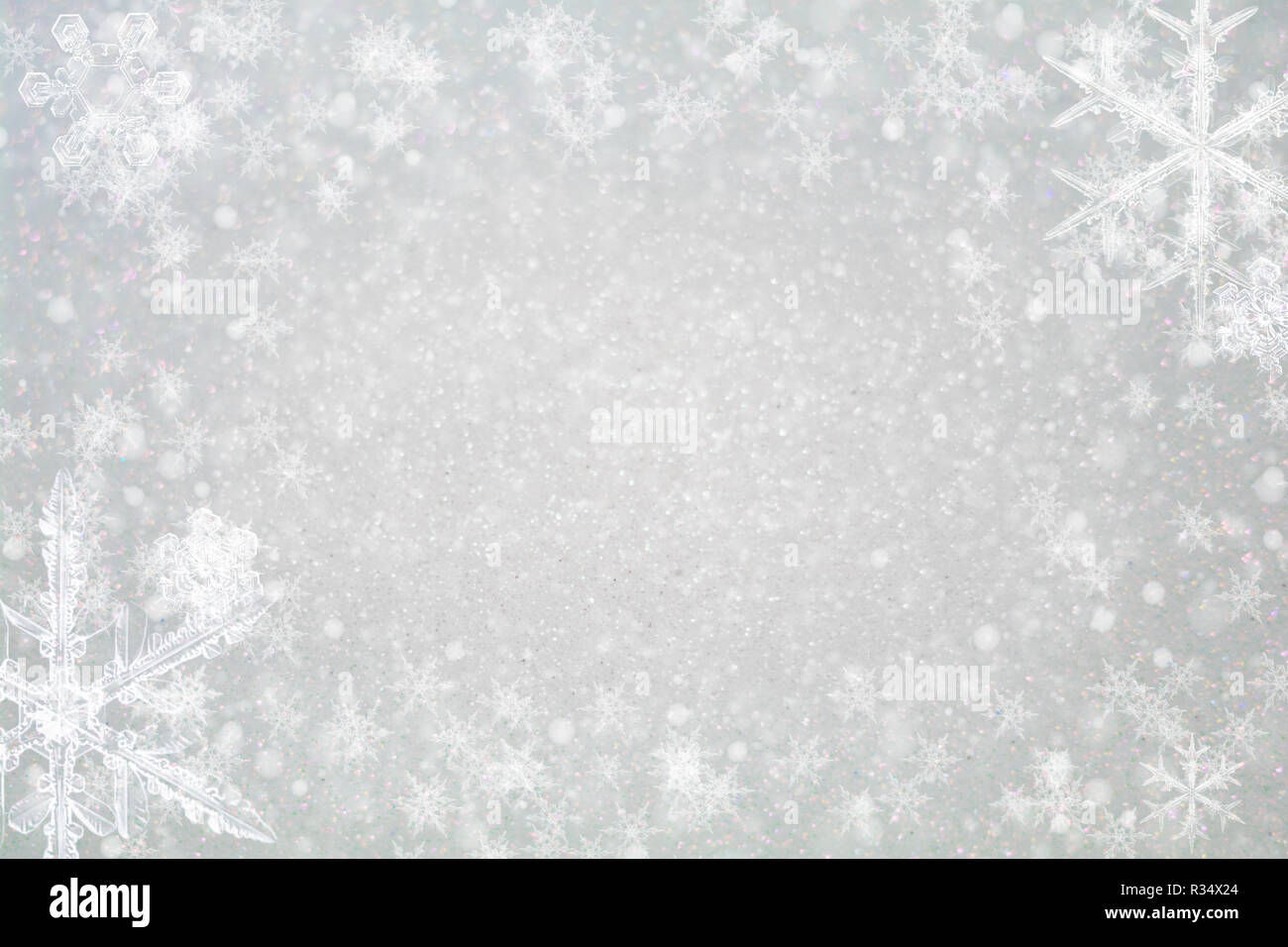 Silver Snowflake Frame