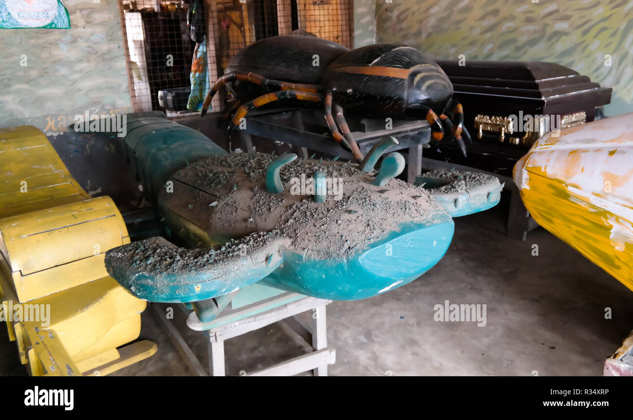 Funny traditional coffin in the shape of profession, fisherman - 29 ...