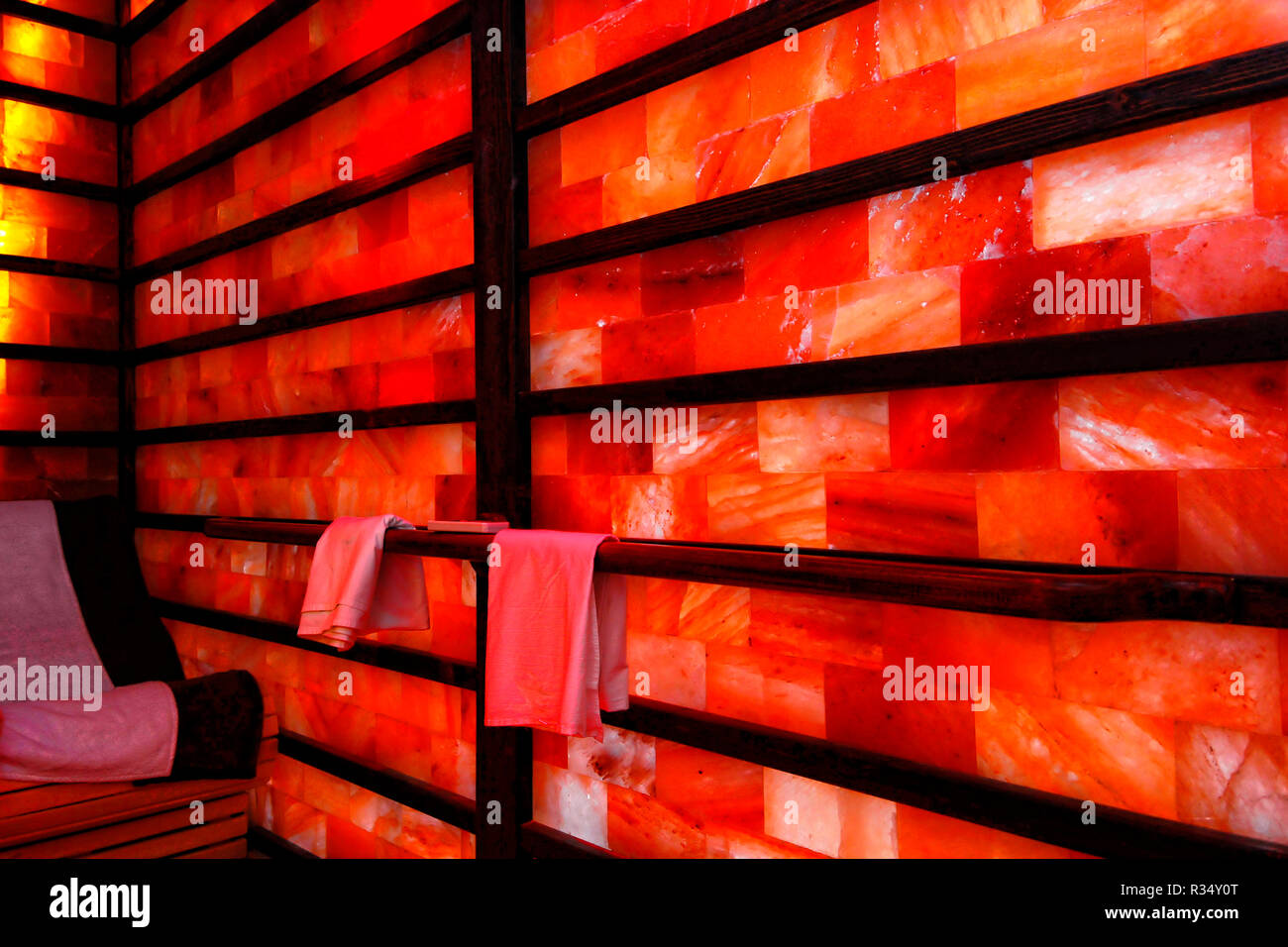 salt cabin at the spa buk,hungary Stock Photo - Alamy
