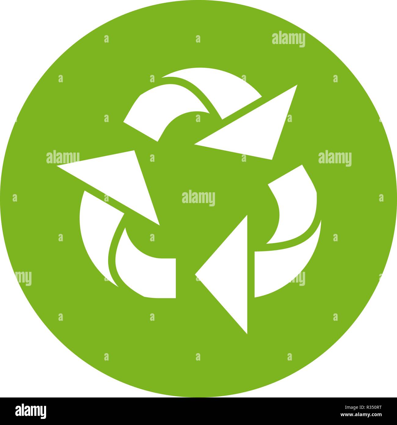 Cartoon recycle sign Stock Vector Image & Art - Alamy