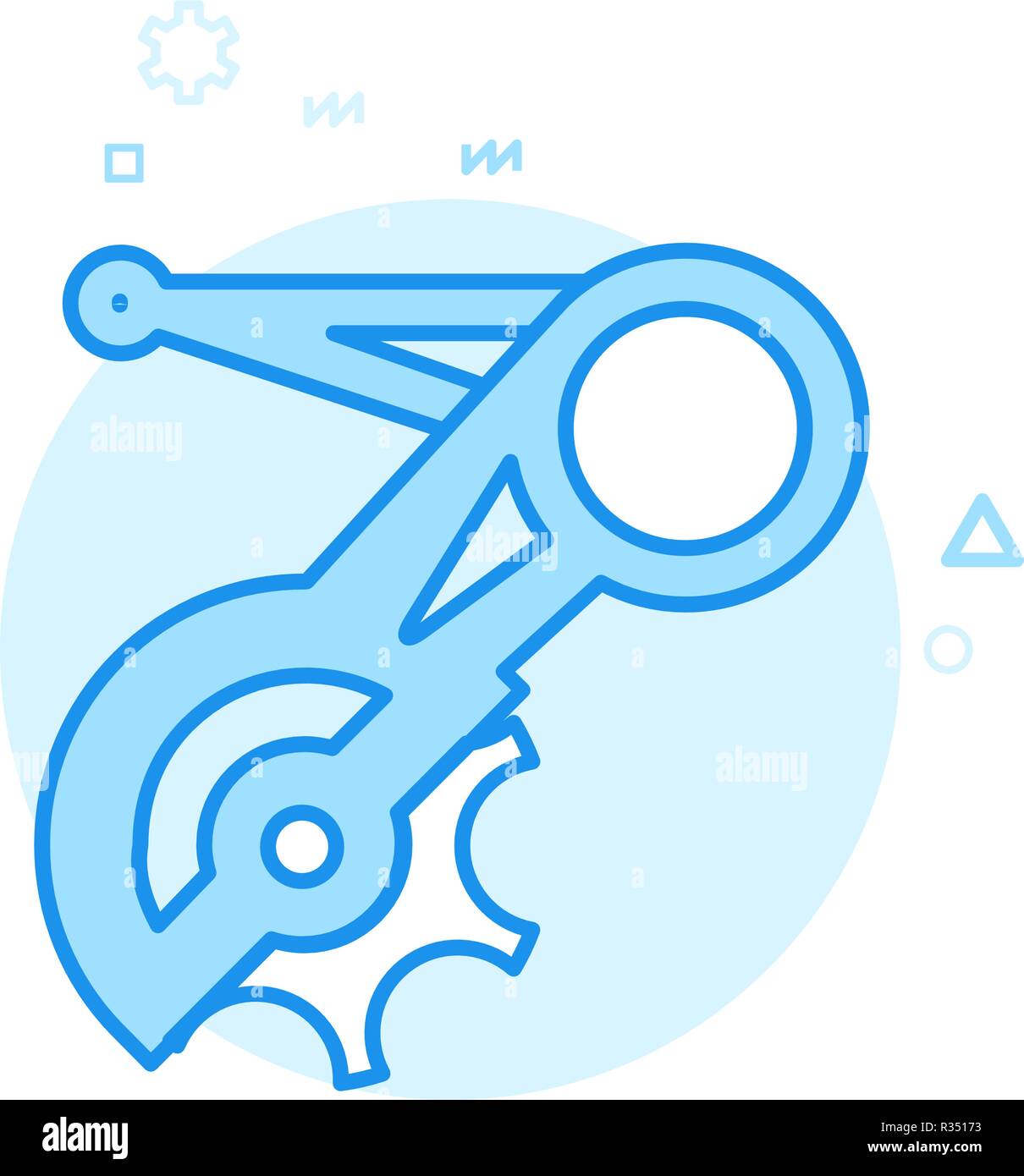 Bike or Bicycle Rear Derailleur Flat Vector Icon, Symbol, Pictogram ...