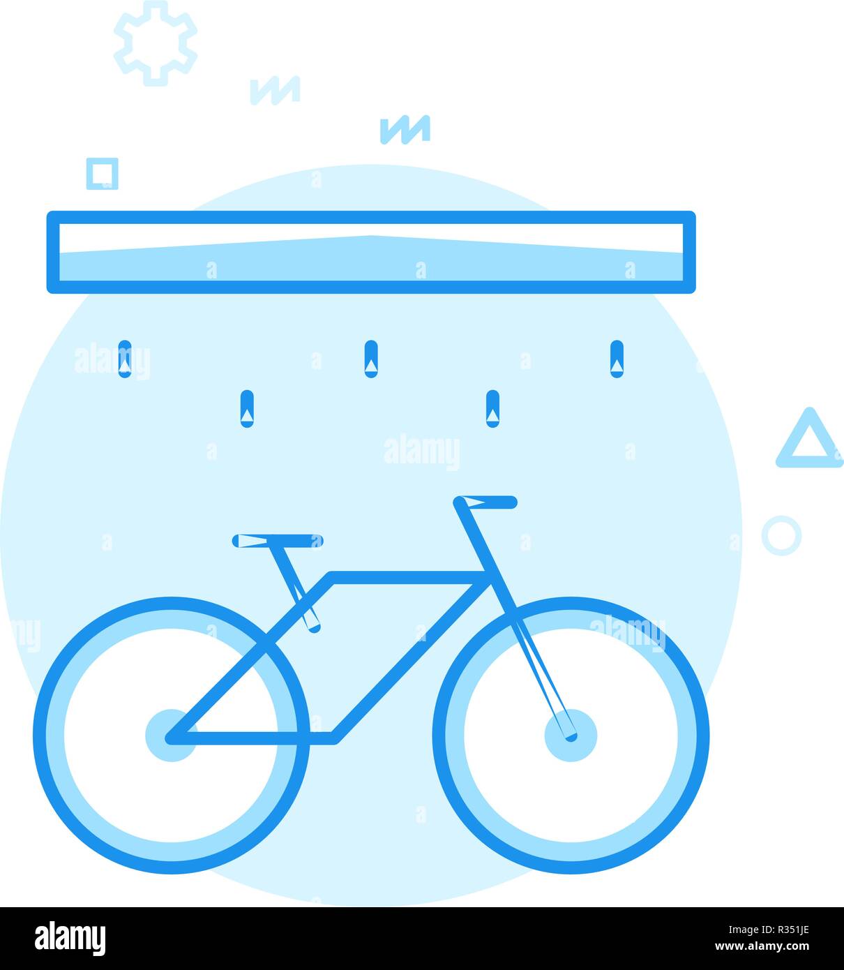 Bicycle maintenance station Stock Vector Images - Alamy