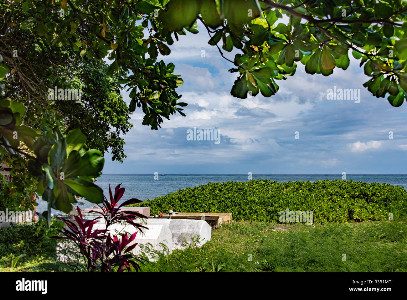 Seaside cemetery on Caribbean island Stock Photo - Alamy