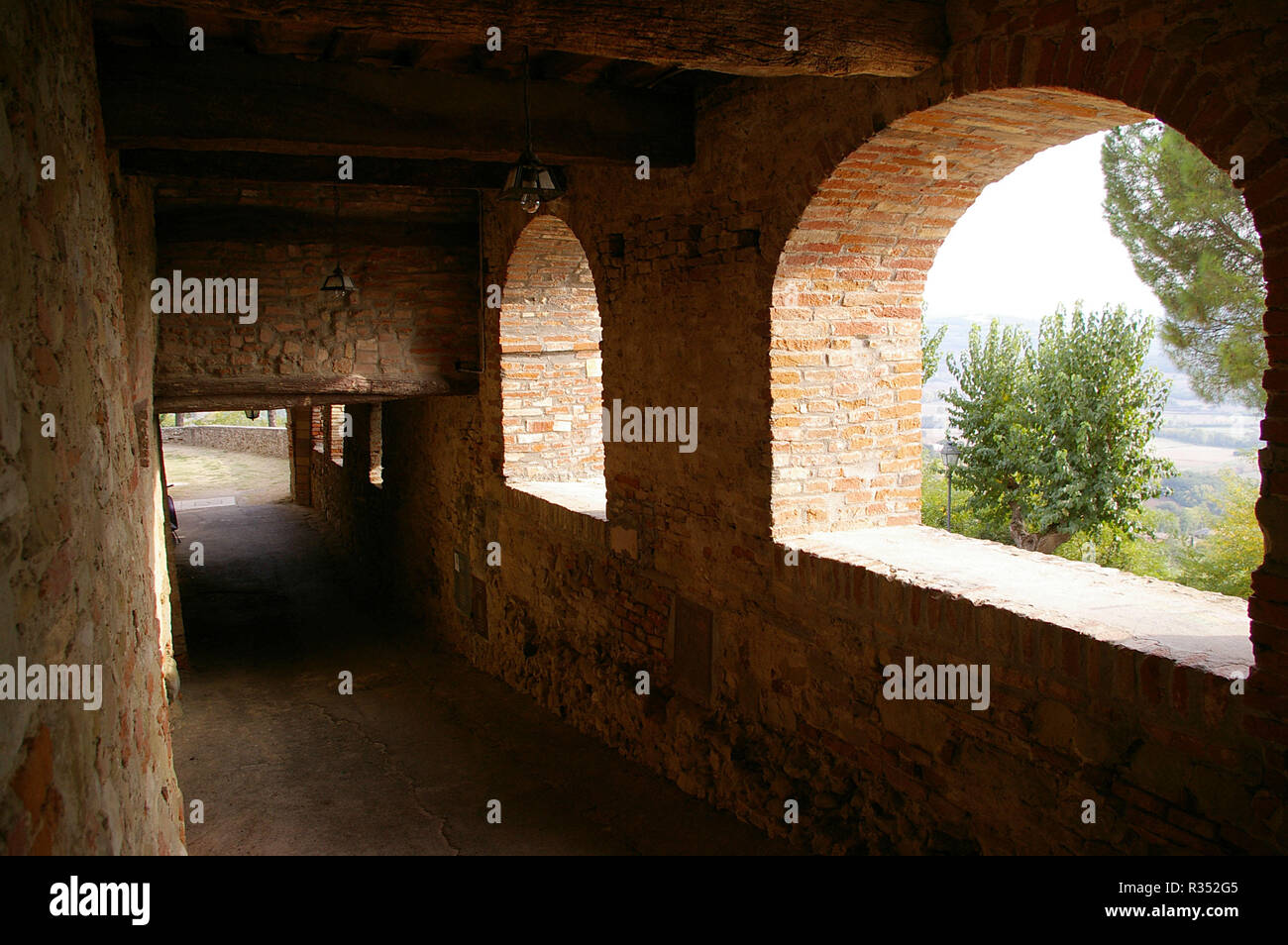 Medieval walkways in Citerna, medieval town (Perugia), Umbria region ...