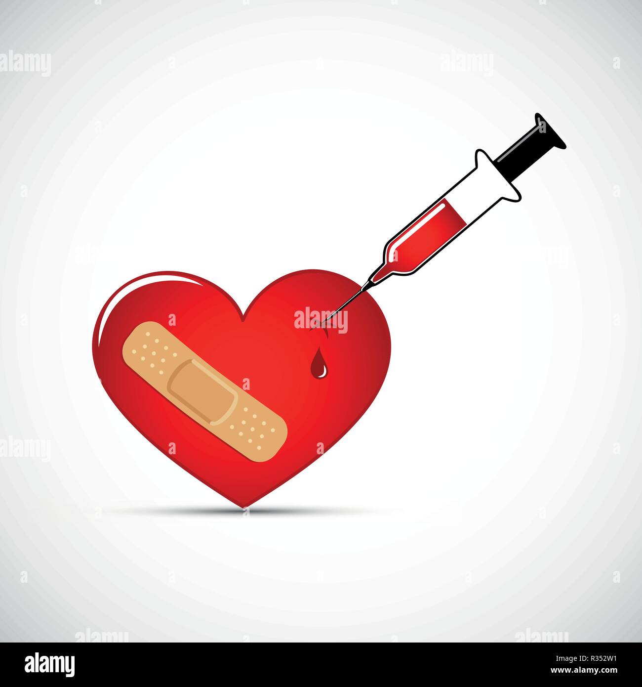 Heart syringe hi-res stock photography and images - Alamy
