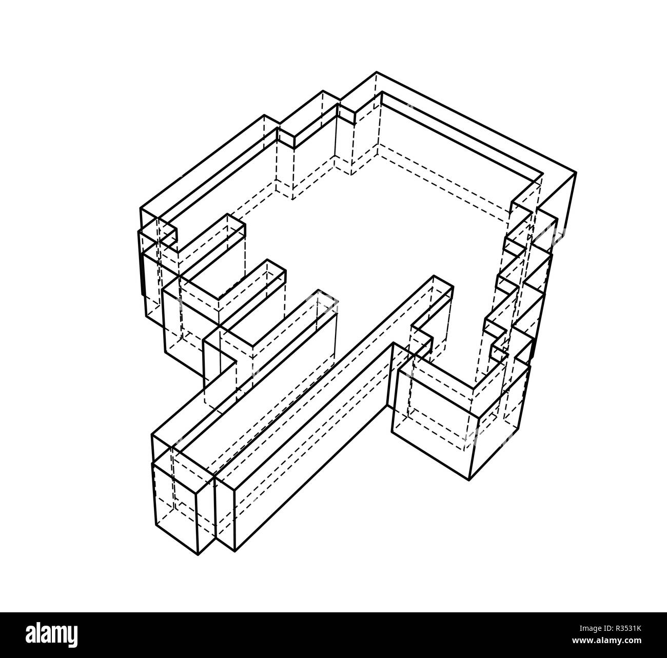Pointer hand icon. Vector Stock Vector Image & Art - Alamy