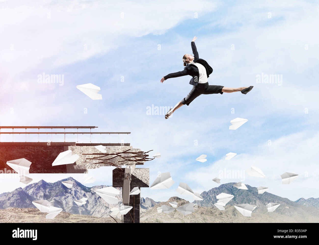 Problems and difficulties overcoming concept Stock Photo - Alamy