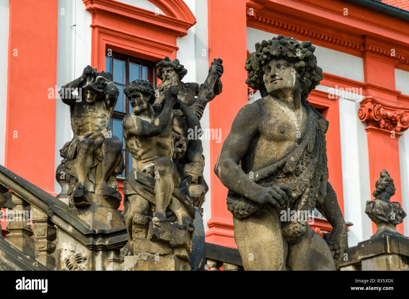 Troja castle sculpture architecture hi-res stock photography and images ...