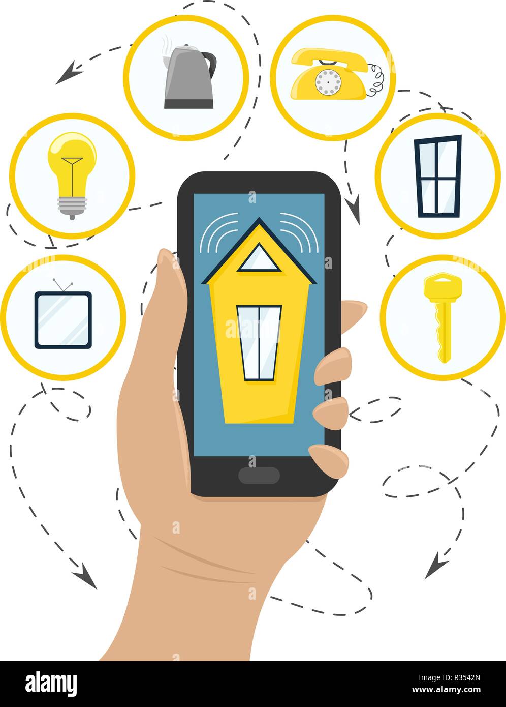 Smart building systems Stock Vector Images - Alamy