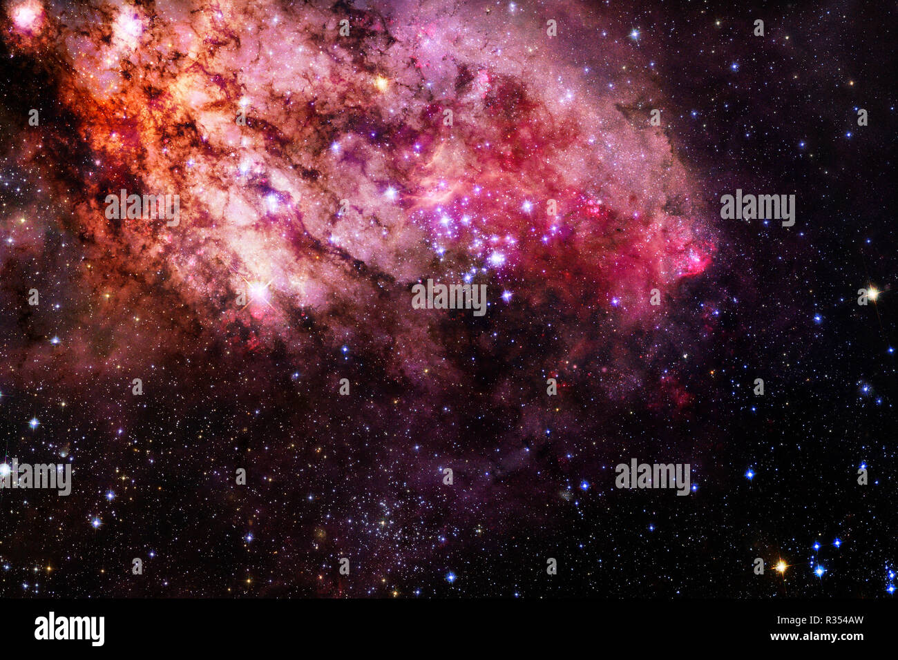 Starfield stardust and nebula in endless beautiful universe. Elements ...