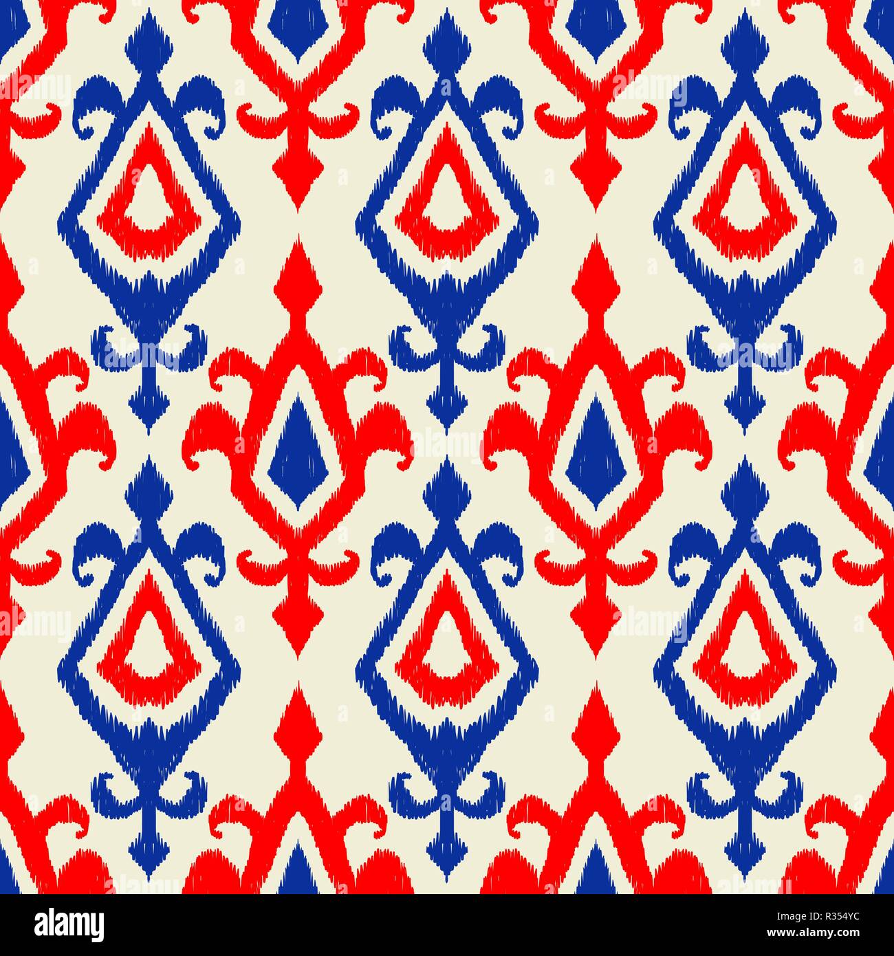 Ikat geometric folklore pattern Stock Vector Image & Art - Alamy