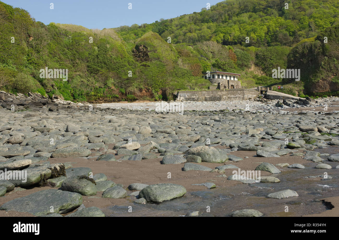 Lee Bay Beach Devon England High Resolution Stock Photography and ...