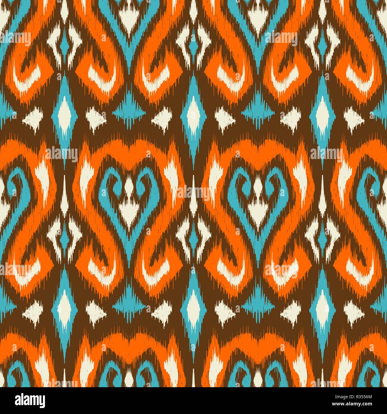 Ikat geometric folklore pattern Stock Vector Image & Art - Alamy
