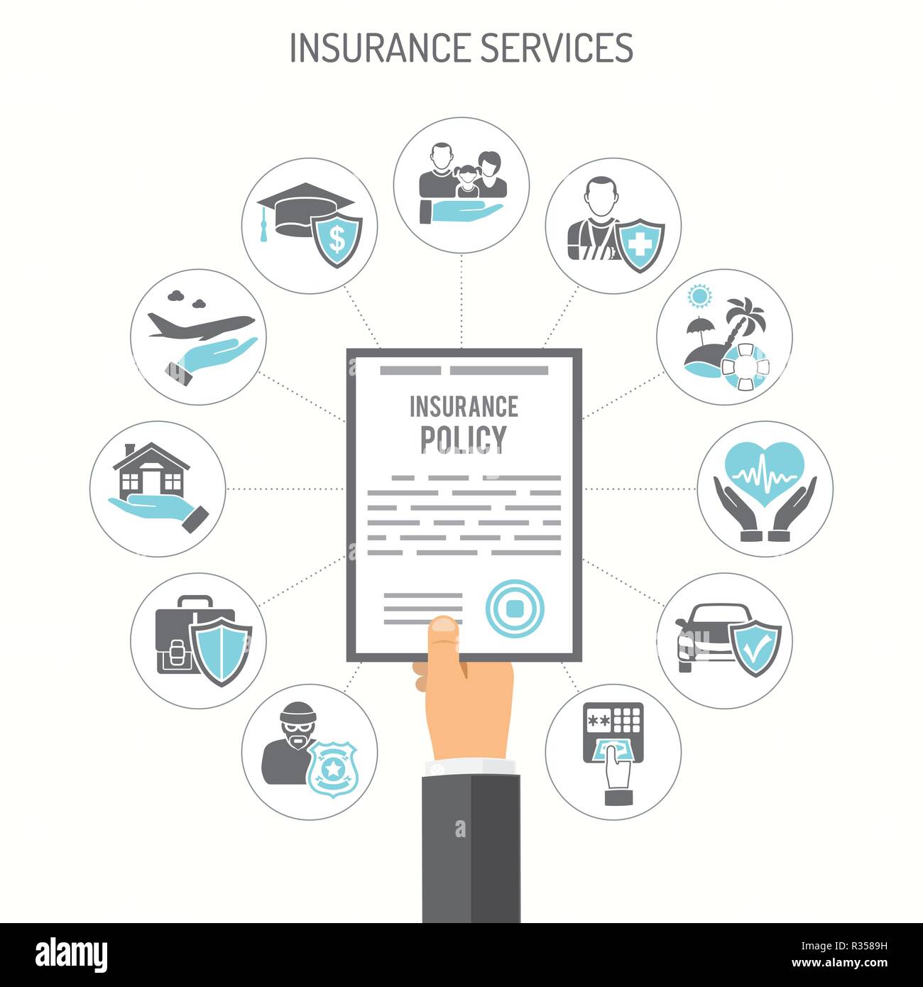 Insurance Services Concept Stock Vector Image & Art - Alamy Insurance Services Concept Stock Vector Image & Art - Alamy
