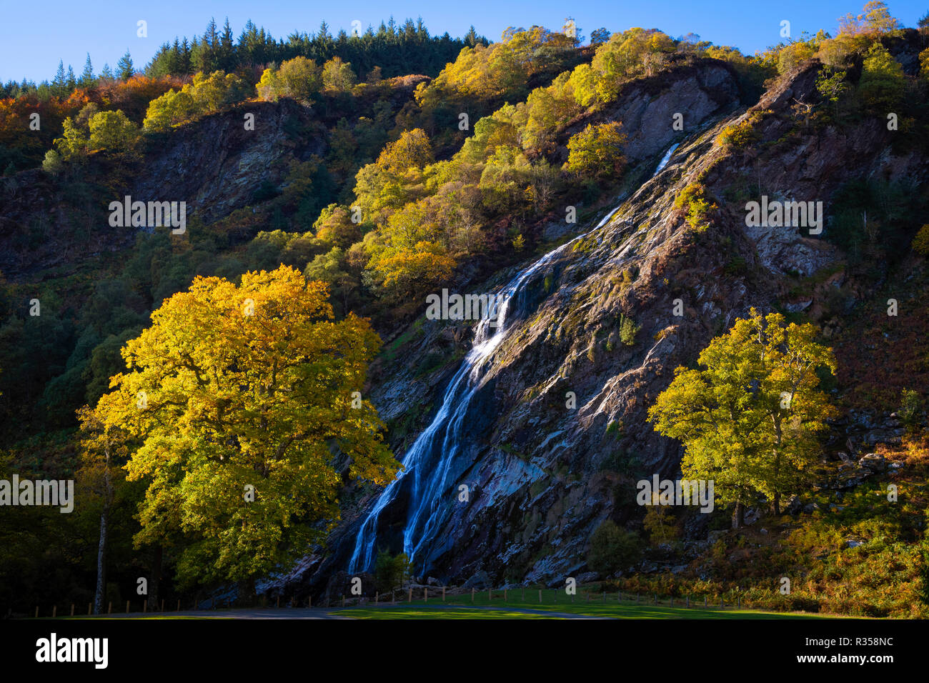 Powerscourt Waterfall in Wicklow Stock Photo - Alamy