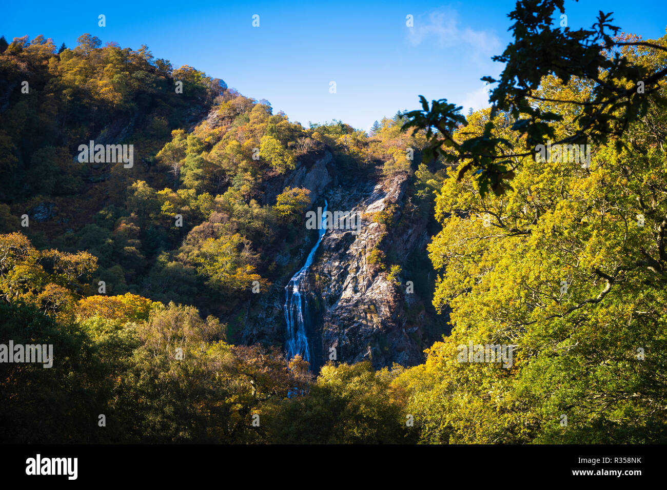 Powerscourt Waterfall in Wicklow Stock Photo - Alamy