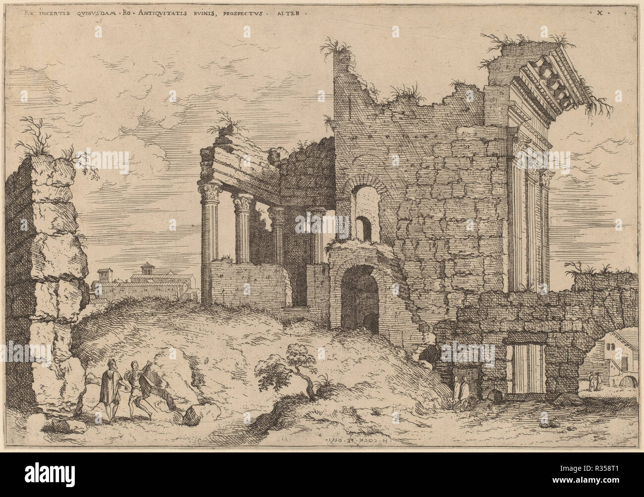 Second View of the Forum of Nerva. Dated: 1550. Dimensions: sheet ...