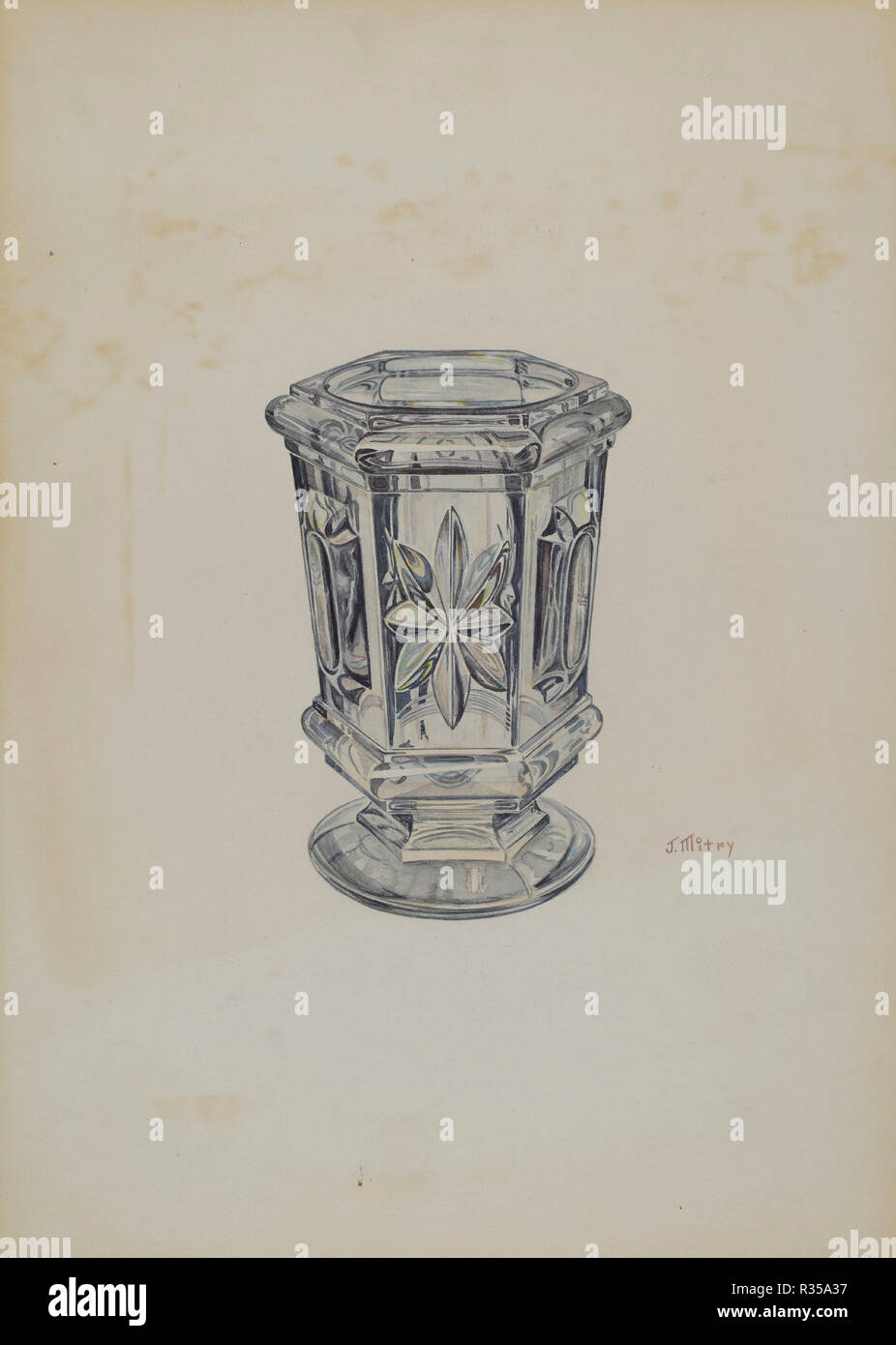 Spoon Holder. Dated: c. 1941. Medium: watercolor, graphite, and colored ...