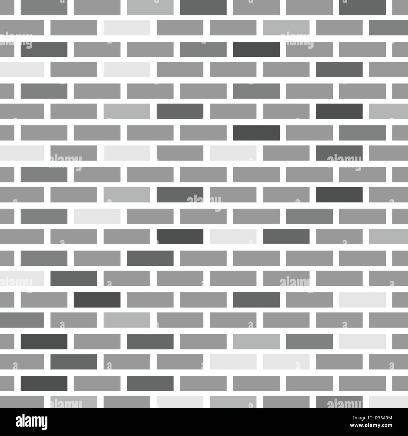 Brick wall of gray bricks of different colors Stock Vector Image & Art ...