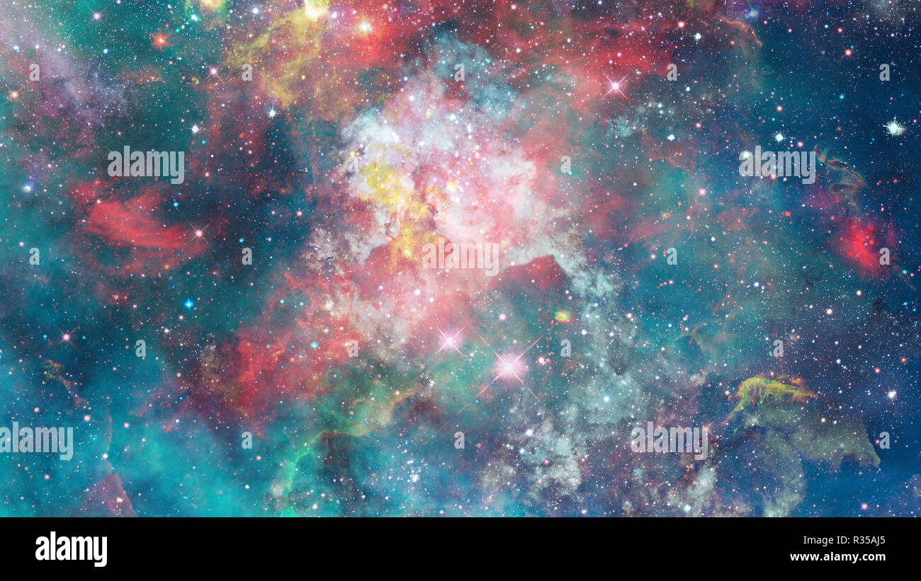 Group of bright massive stars in the nebula. Elements of this image ...