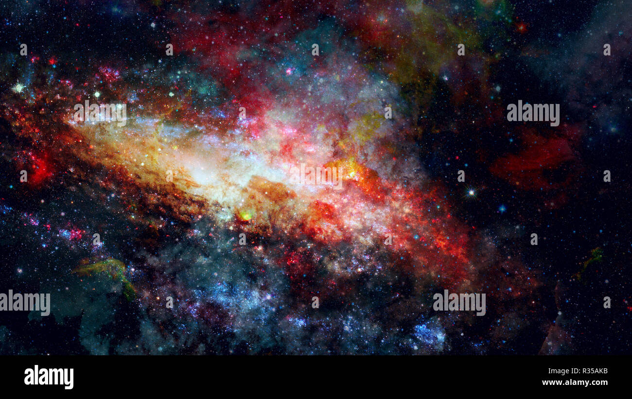 Group of bright massive stars in the nebula. Elements of this image ...