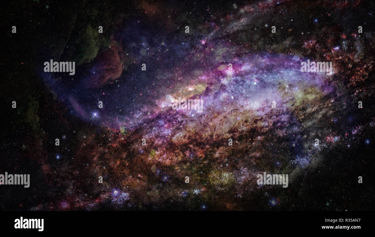 Nebula in space. Spiral galaxy background. Elements of this image ...