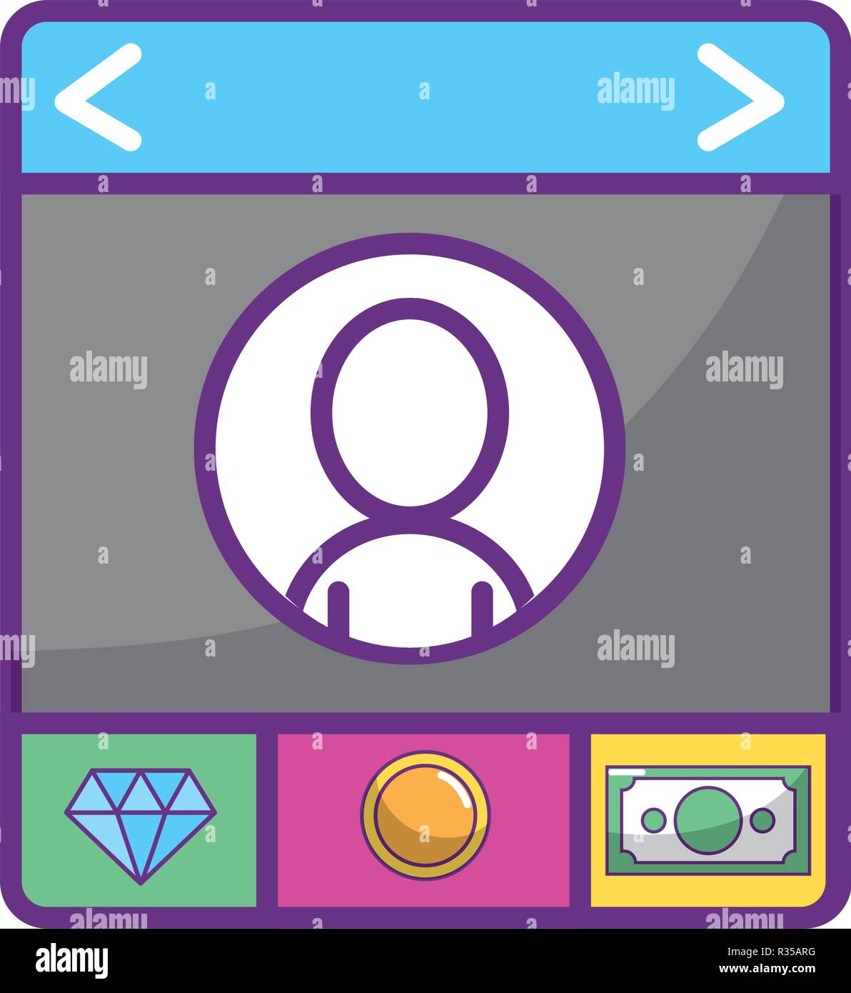 online stock exchange contact cartoon vector illustration graphic ...