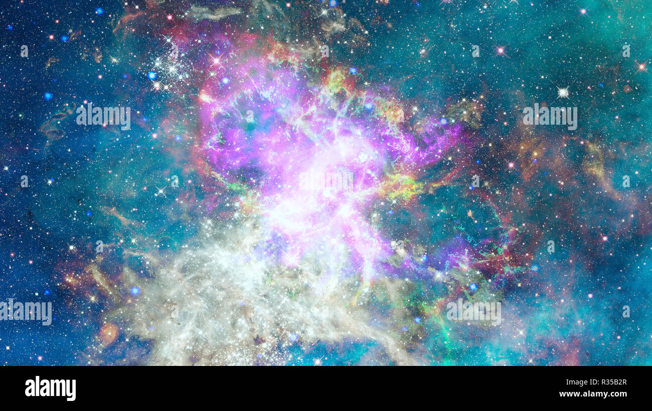 Deep outer space background with stars and nebula. Elements of this ...