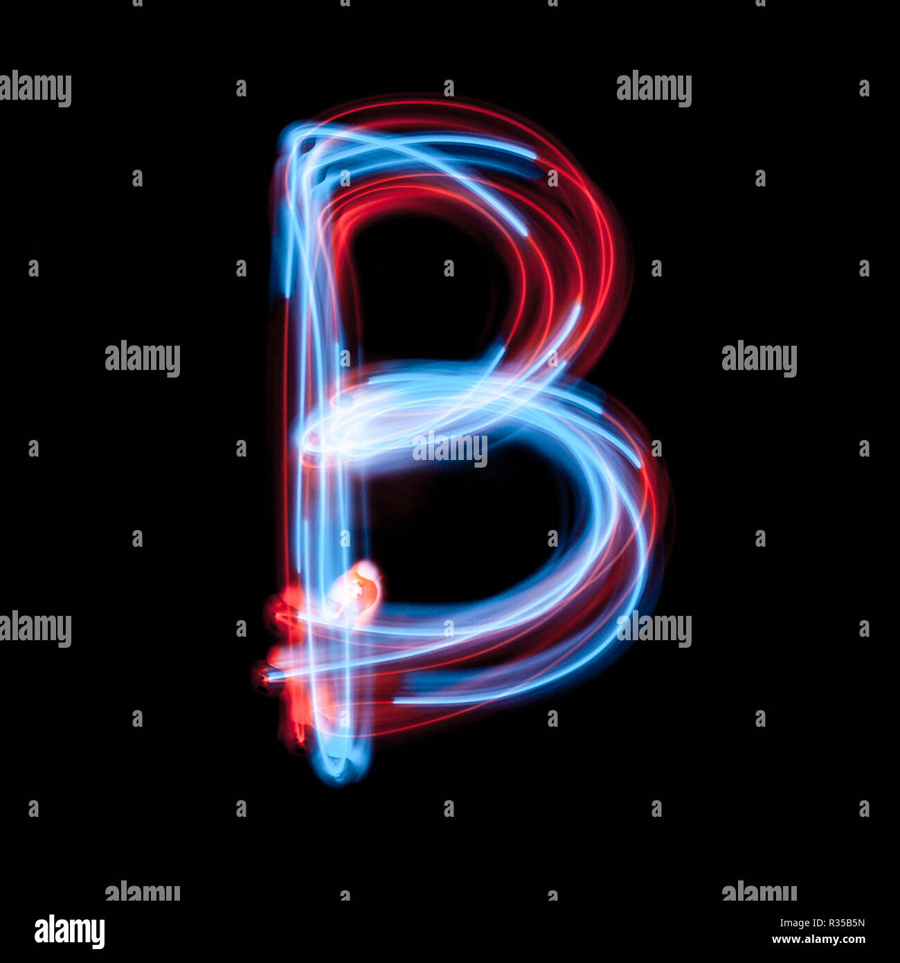 Neon letter b hi-res stock photography and images - Alamy