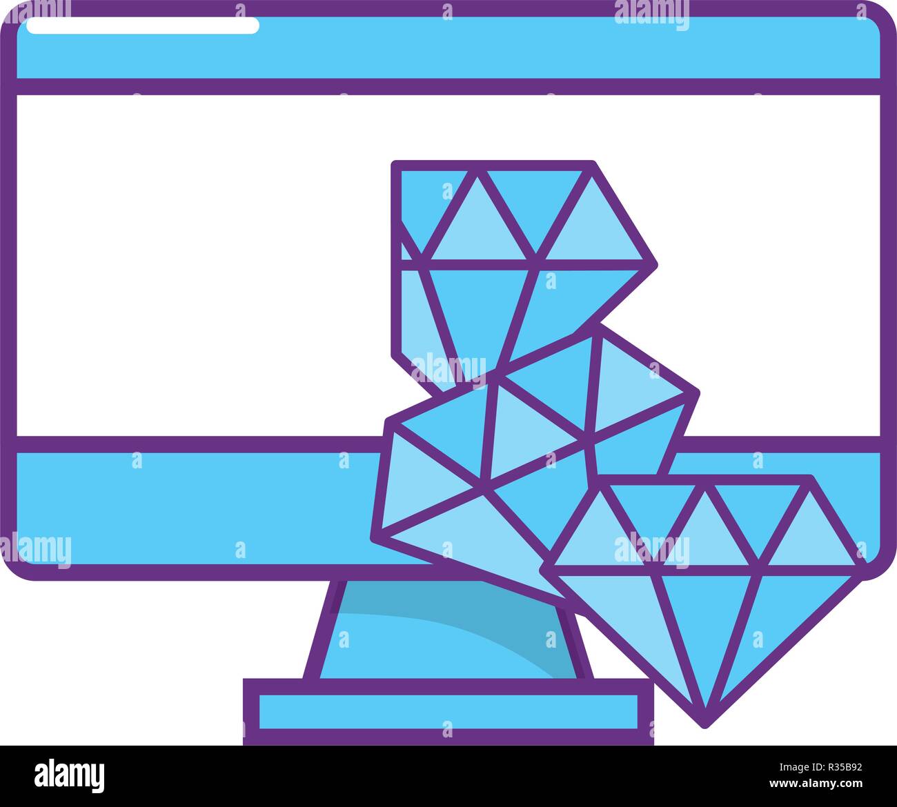Share trading screen Stock Vector Images - Alamy