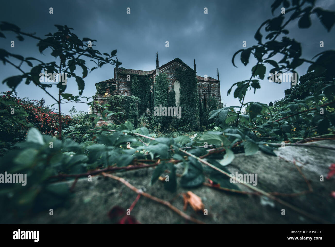 decay of a Christian church Stock Photo - Alamy