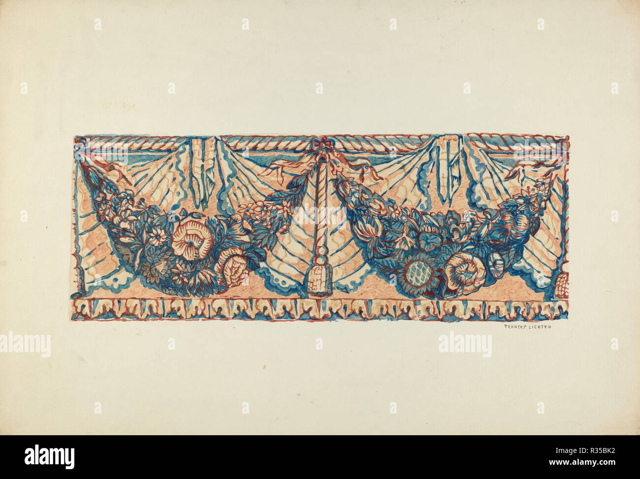 Wall Paper Border. Dated: c. 1937. Dimensions: overall: 38 x 55.8 cm ...