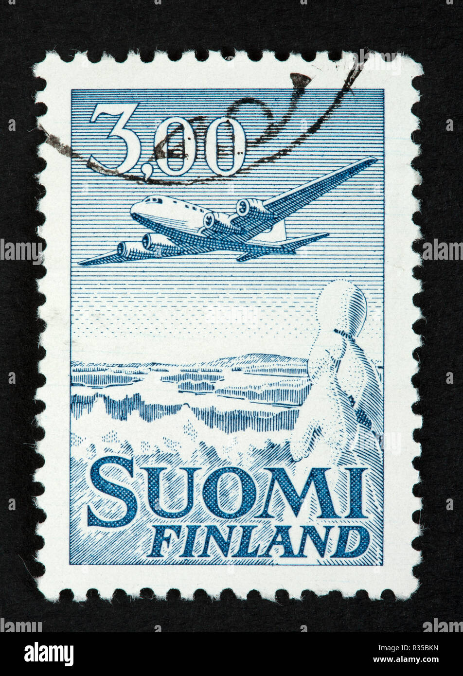 Finnish postage stamp Stock Photo - Alamy