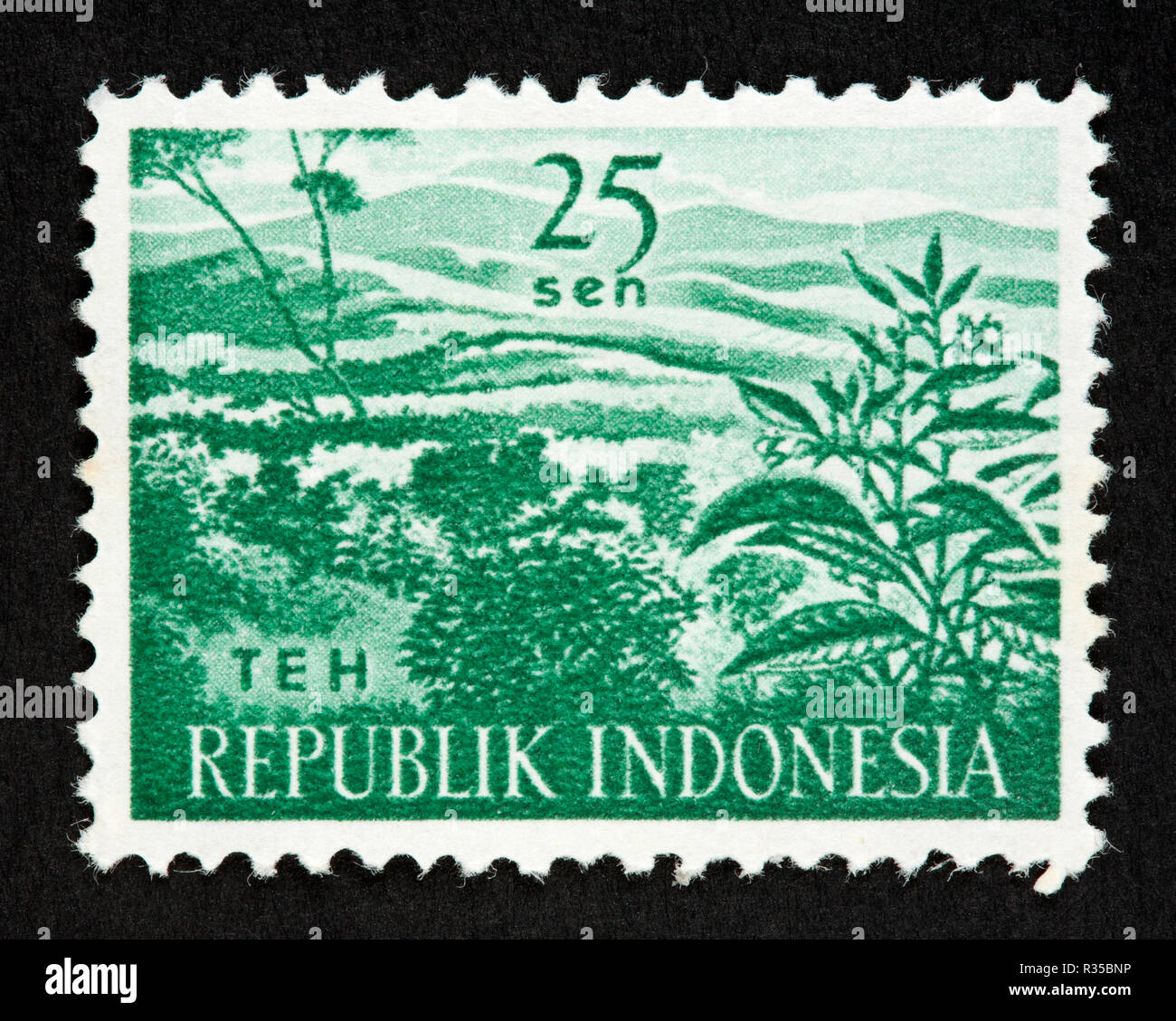 Indonesian postage stamp Stock Photo - Alamy