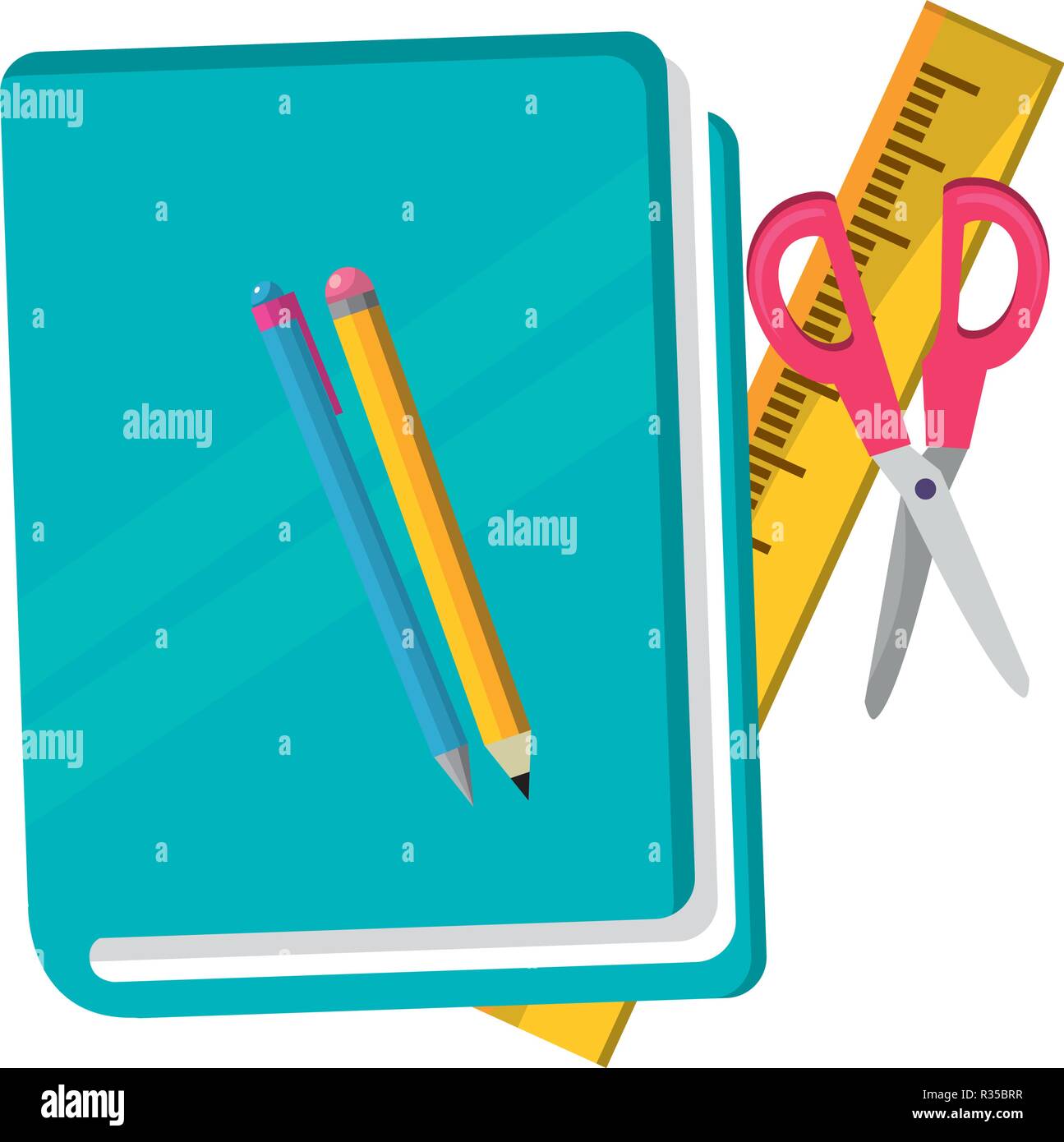 back to school tools vector illustration graphic design Stock Vector ...
