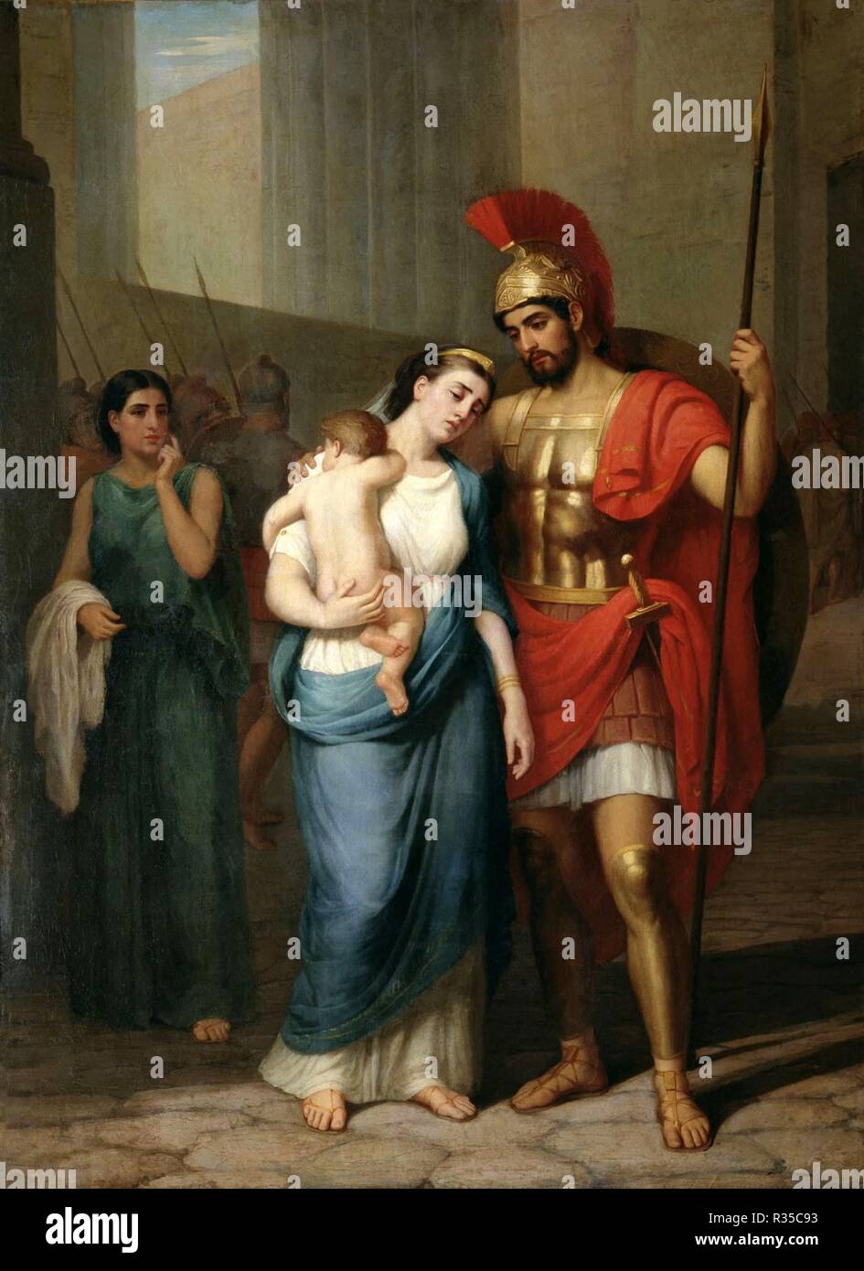 Farewell of Hector and Andromache. 1863. Sergey Postnikov. Russian ...