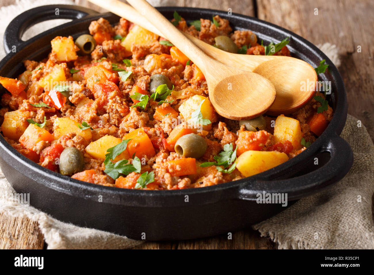 Picadillo traditional dish in hi-res stock photography and images - Alamy
