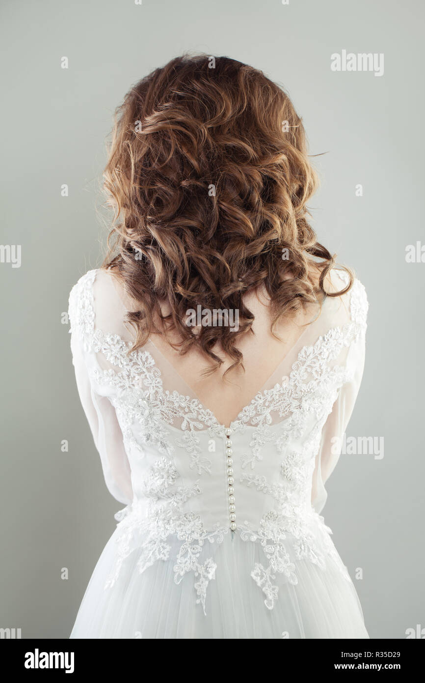 Hairstyle dress back hi-res stock photography and images - Alamy