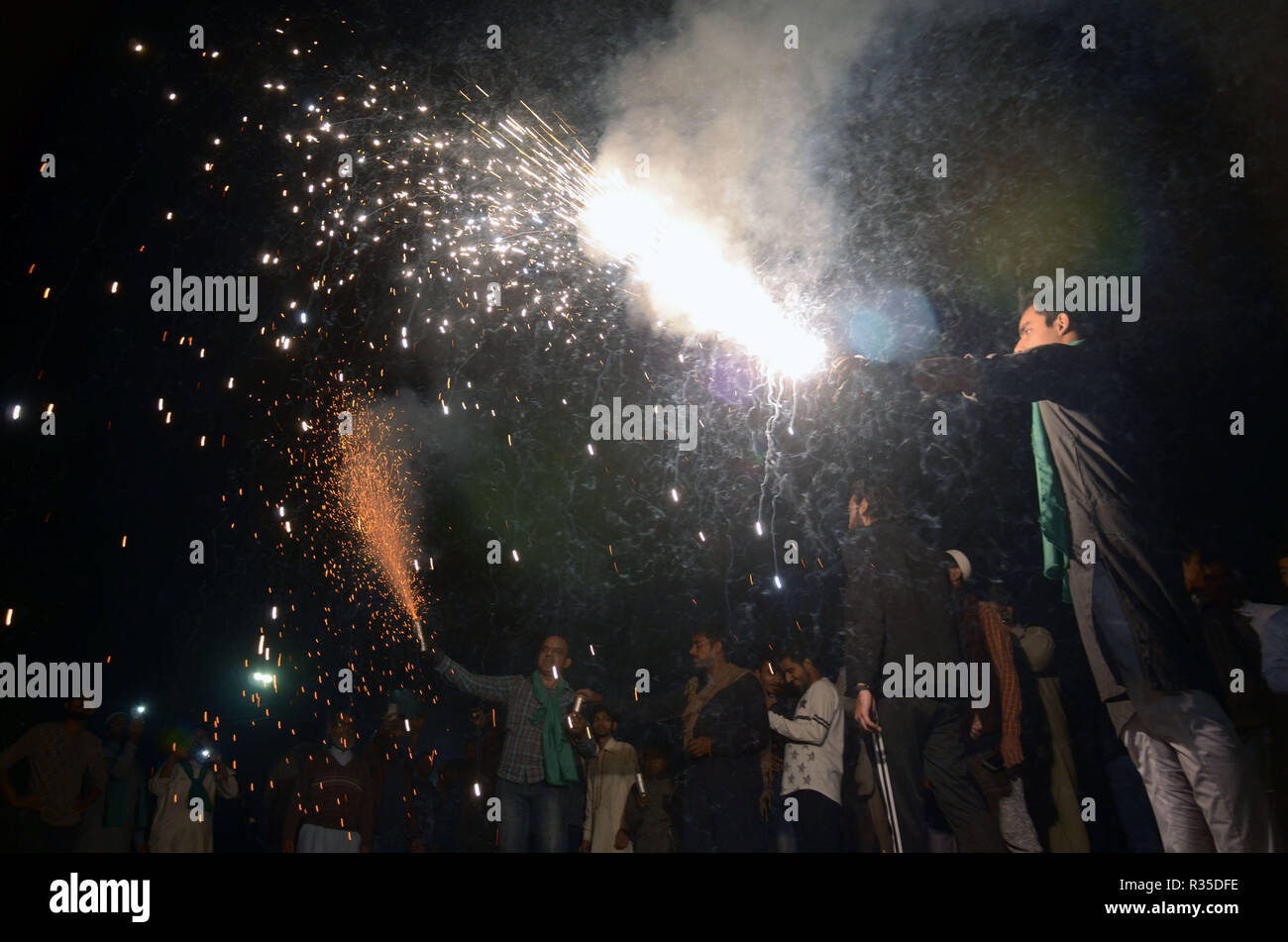 Pakistani faithful Muslims take a part of Eid Milad-un-Nabi the birth ...