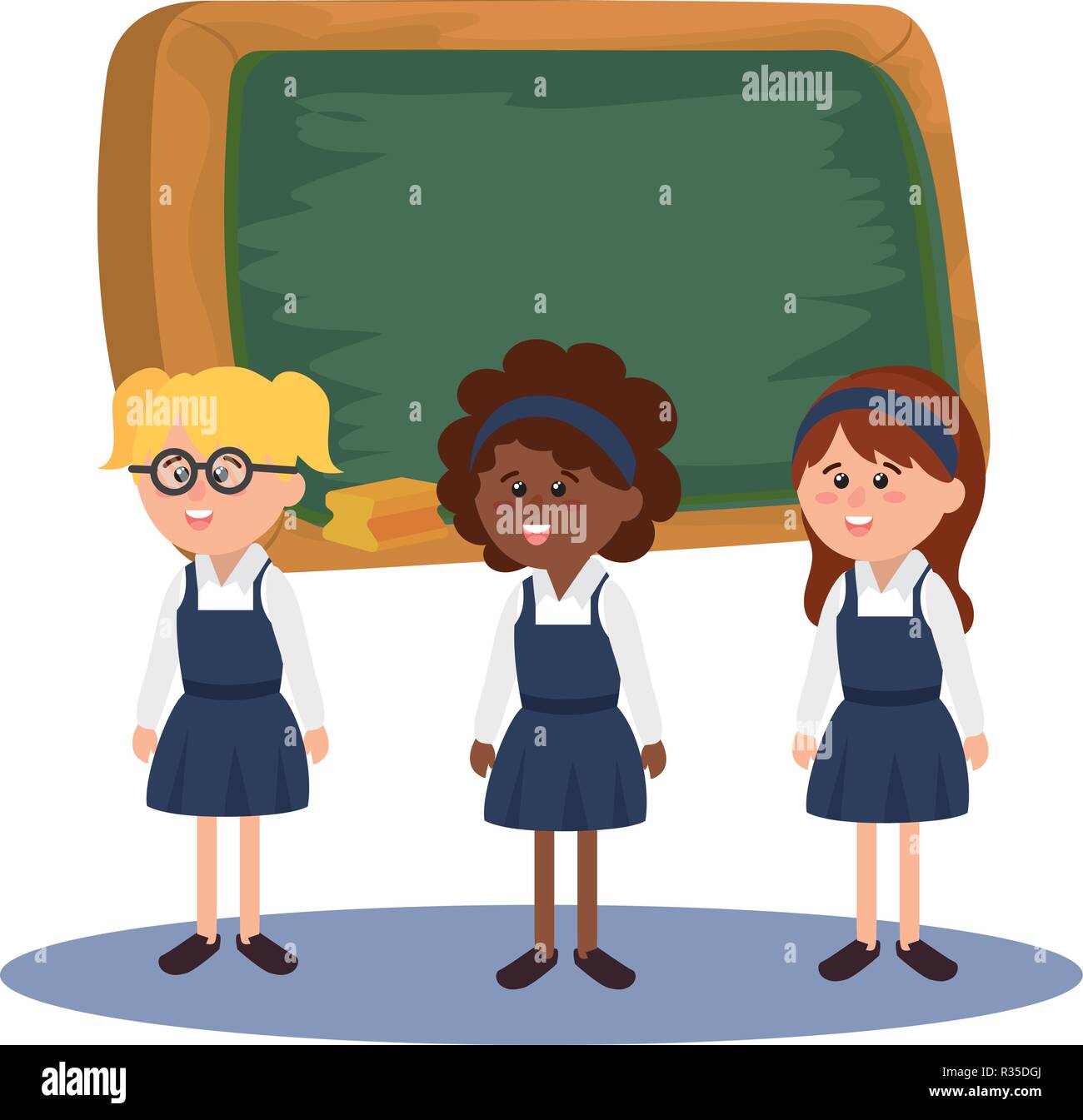 Elementary Students Animated